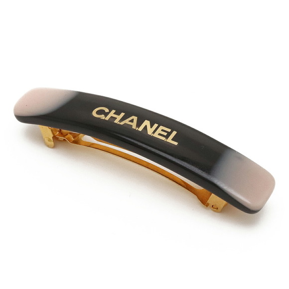 CHANEL | Accessories | Chanel Barrette Hair Plastic Clear Black Pink ...